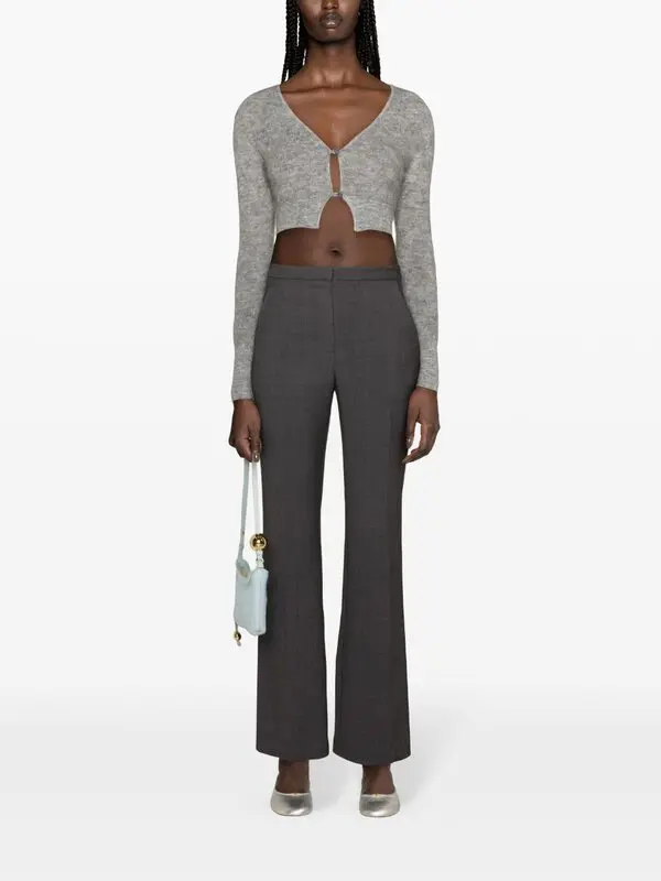 Jacquemus Brushed-finish Cardigan - Grey