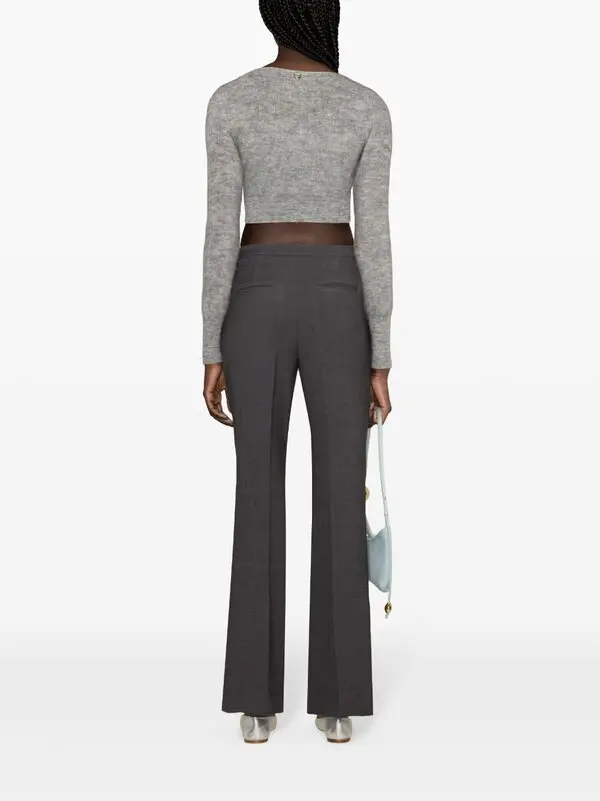 Jacquemus Brushed-finish Cardigan - Grey