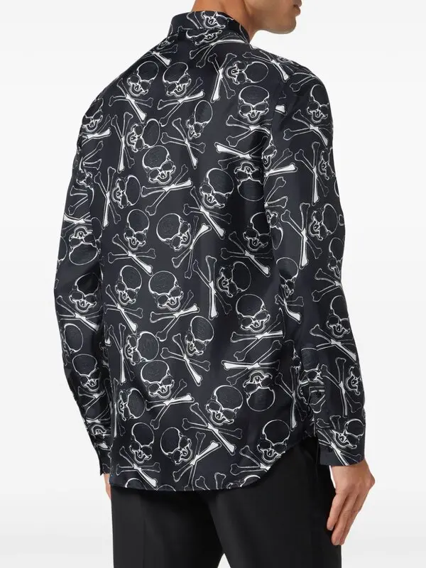 Philipp Plein Skull&bones Silk Shirt
