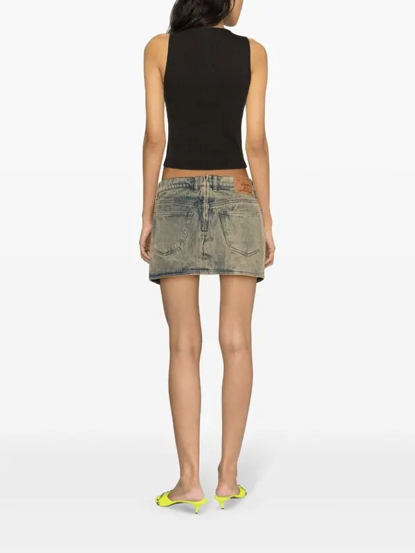 R13 Cotton Henley Tank Top - Black