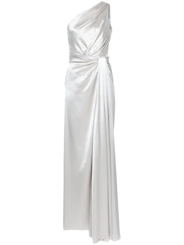 Dolce & Gabbana Off-shoulder Silk Gown
