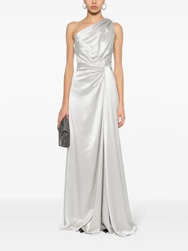 Dolce & Gabbana Off-shoulder Silk Gown