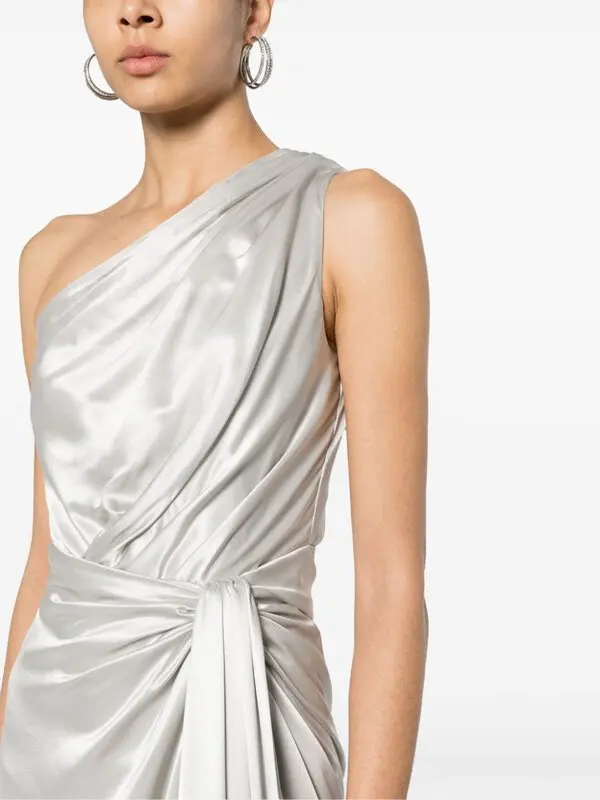 Dolce & Gabbana Off-shoulder Silk Gown