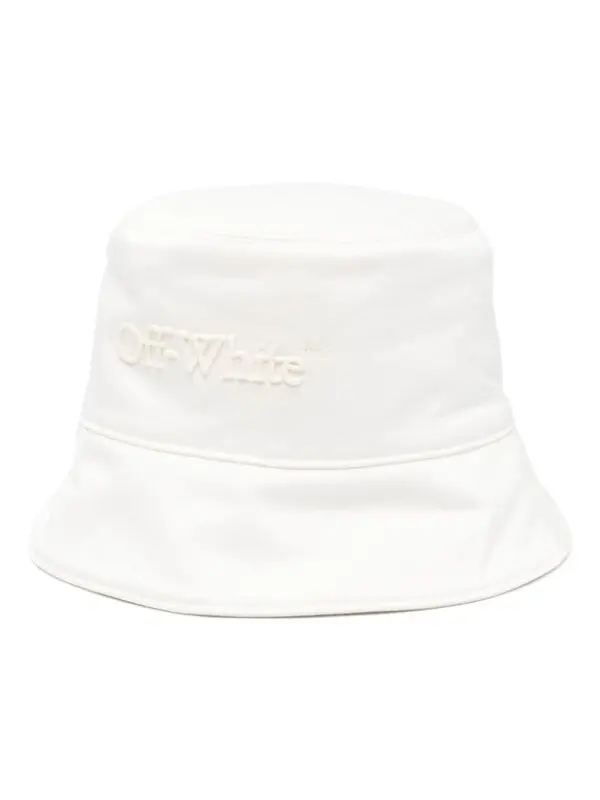 Off-White Drill Bookish Bucket Hat - White