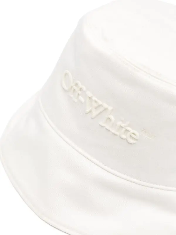 Off-White Drill Bookish Bucket Hat - White