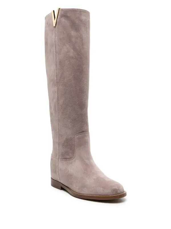VIA ROMA 15 Stivale V-plaque Suede Boots
