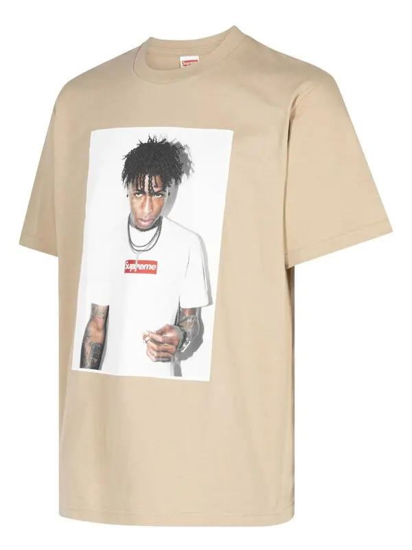 Supreme Nba Youngboy Cotton T-shirt - Neutrals