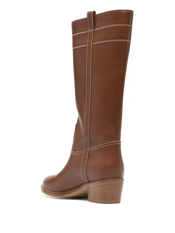 FAY 70mm Leather Boots