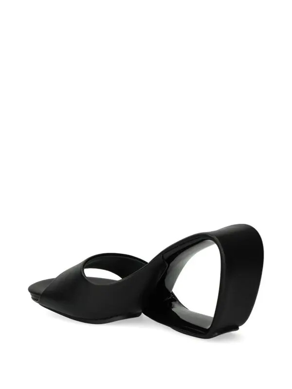 United Nude Mobius 65mm Leather Sandals - Black