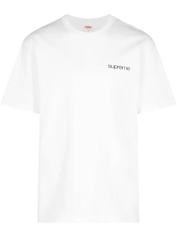 Supreme Logo-print Cotton T-shirt - White