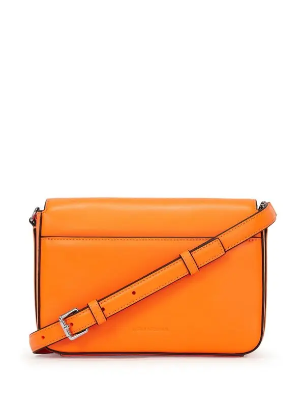 Karl Lagerfeld Signature Fan Leather Crossbody Bag