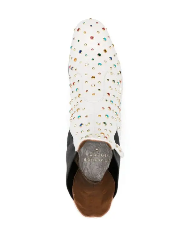 Laurence Dacade Angie 60mm Leather Boots - White