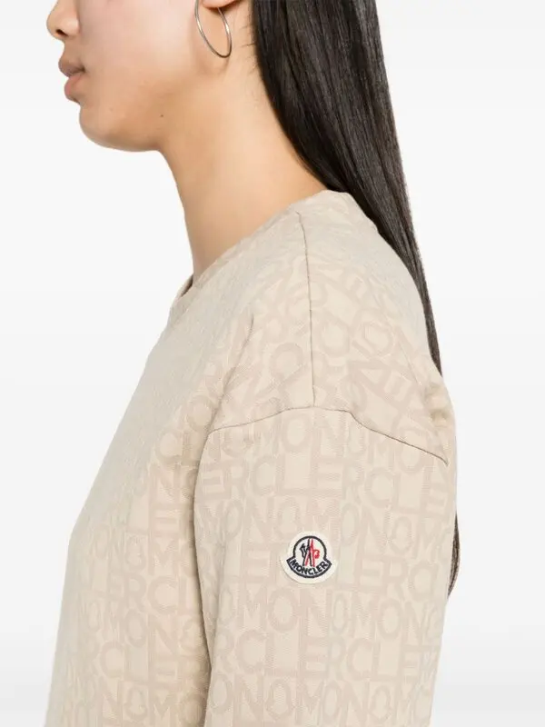 Moncler Monogram-jacquard Sweatshirt