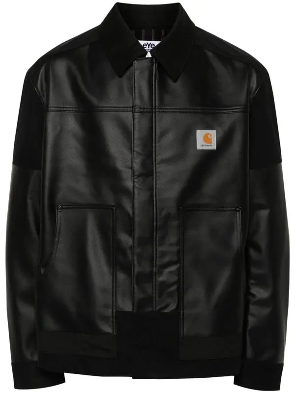 Junya Watanabe X Carhartt Panelled Jacket In Black - 70% Off