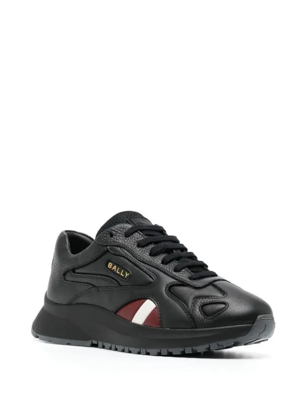 Bally Dewy Leather Sneakers - Black