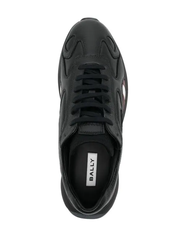 Bally Dewy Leather Sneakers - Black