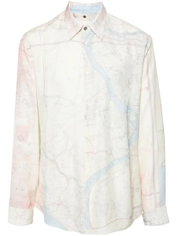 OAMC Map-print Shirt