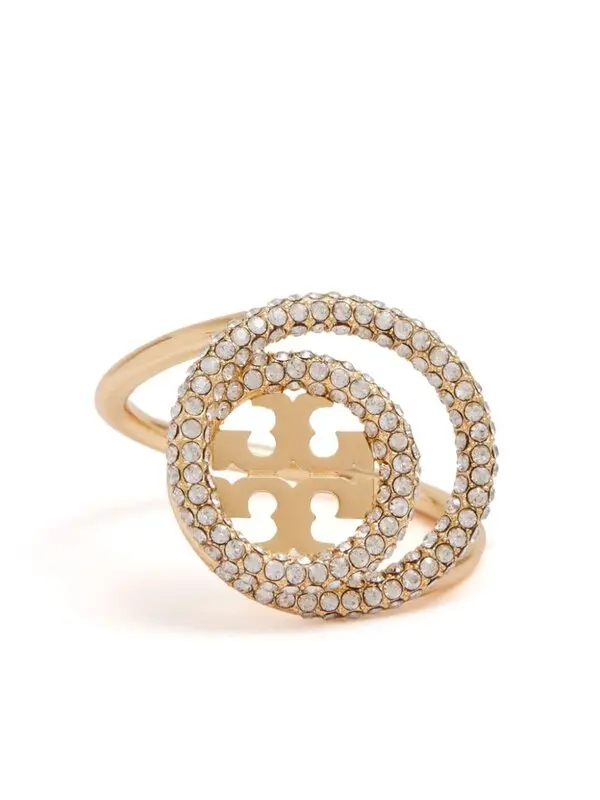 Tory Burch Miller Crystal-embellished Ring - Gold
