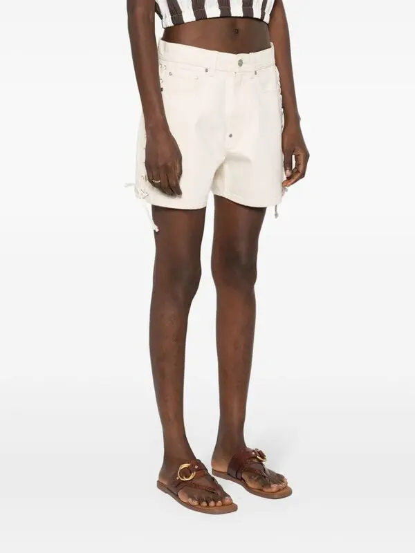 Stella McCartney Lace-up Cotton Shorts