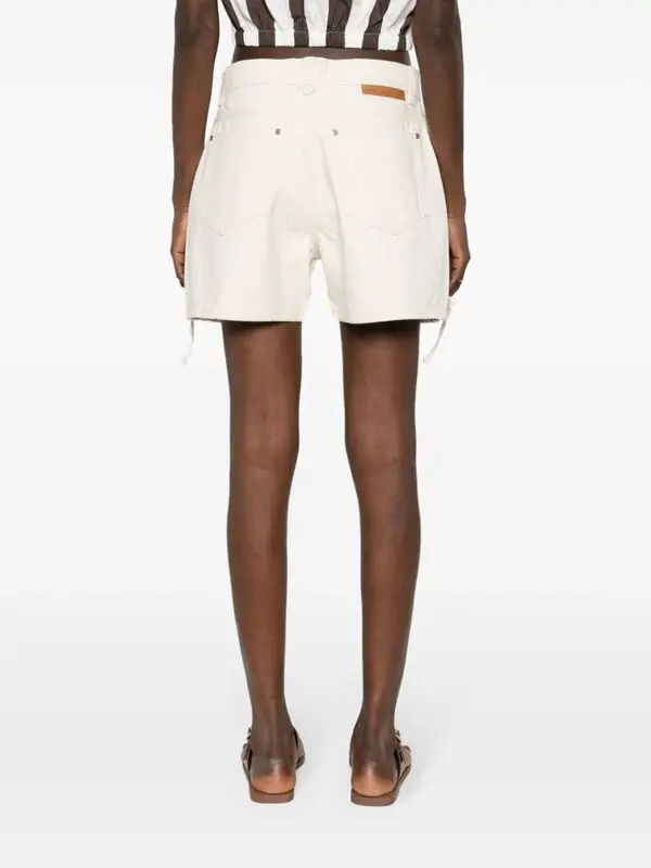Stella McCartney Lace-up Cotton Shorts