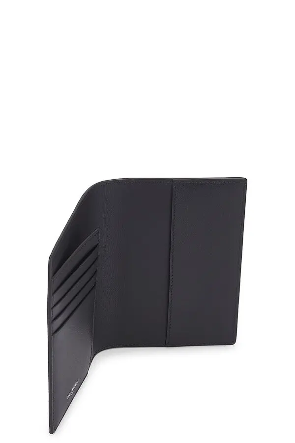 Balenciaga Passport Holder Wallet - Black