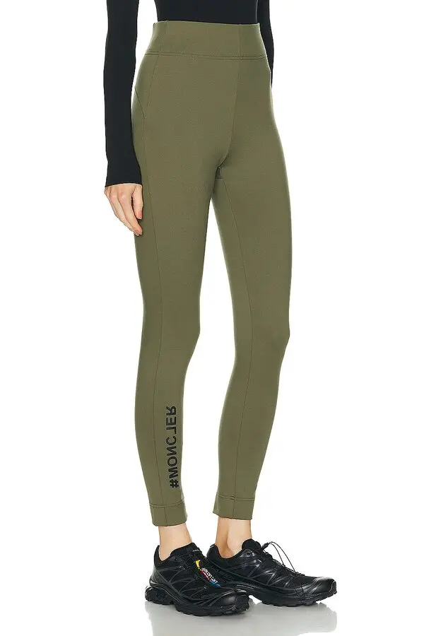 Moncler Leggings In Army