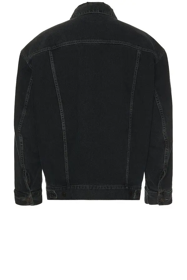 Saint Laurent Egg Shape Denim Jacket - Dark Blue Black