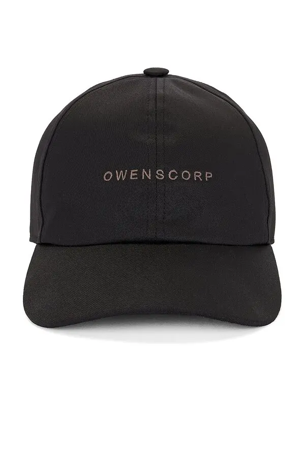 Rick Owens Stitched Baseball Cap - Black & Dust