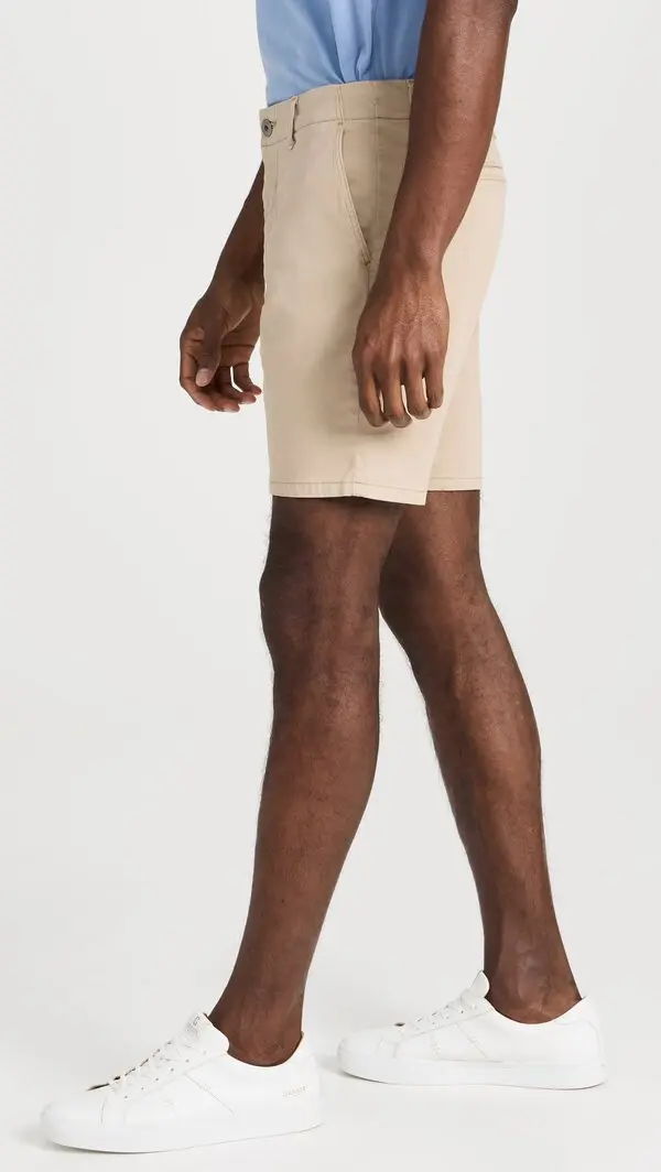 Paige Phillips Stretch Sateen Shorts - Khaki