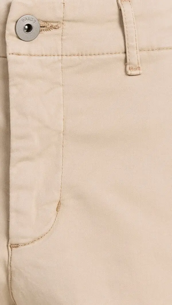 Paige Phillips Stretch Sateen Shorts - Khaki