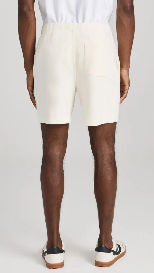 Vince Boucle Pull On Shorts - Bone