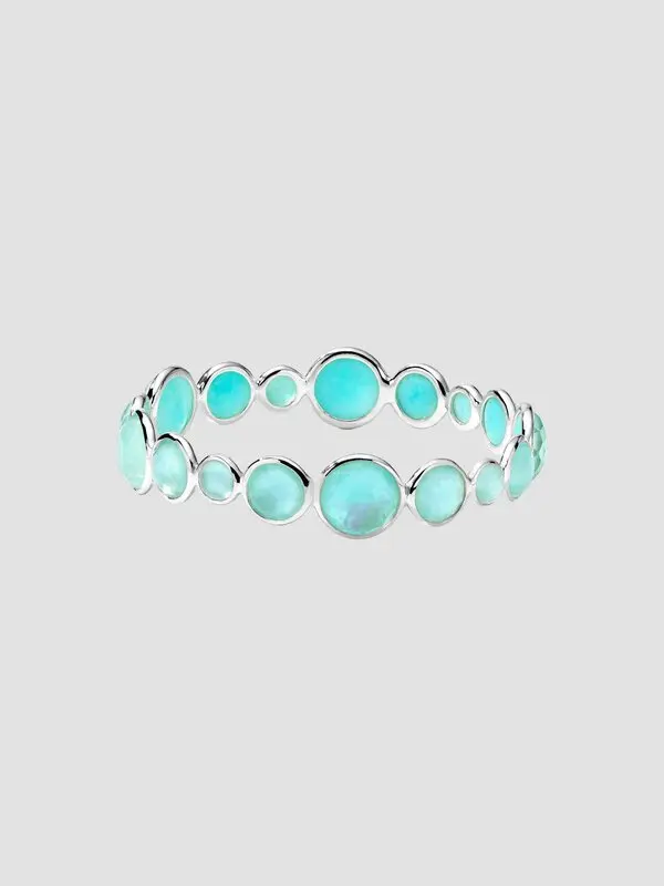 Ippolita Lollipop All-stone Calabria Sterling Silver, Rock Crystal, Mother-of-pearl & Bangle - Amazonite