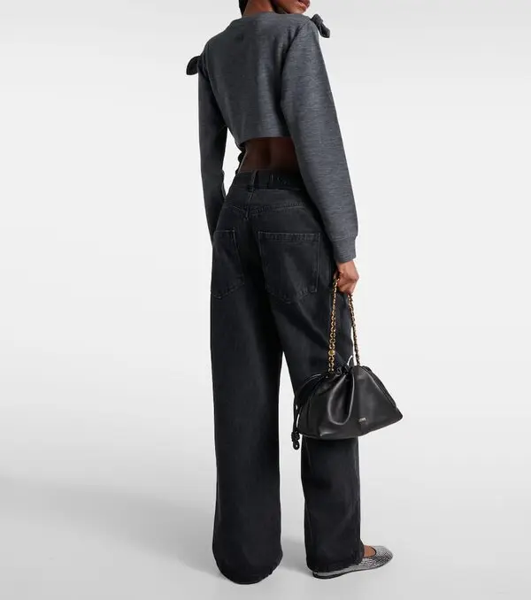 Loewe Tie-detail Cotton Crop Top