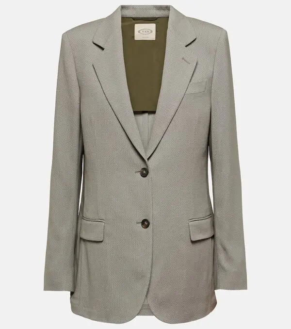 TOD'S Notched Lapel Single-breasted Blazer