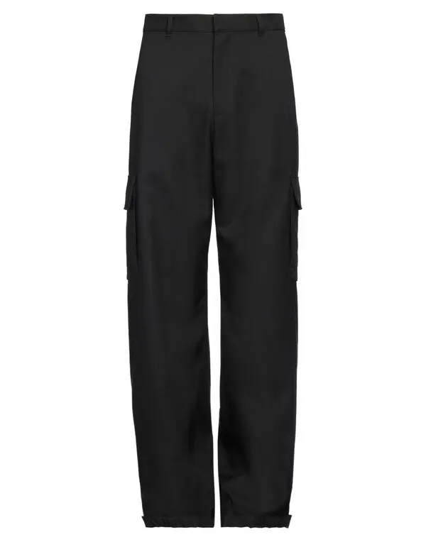 OFF-WHITE™ Wide Leg Cargo Pants - Black