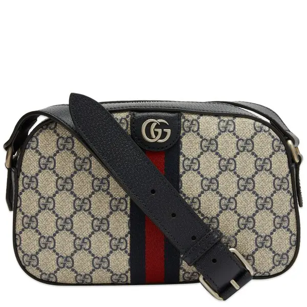 Gucci Ophidia Gg Monogram Camera Bag - Beige