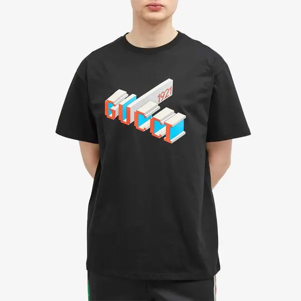 Gucci 3d 1921 Print T-Shirt - Black | Editorialist