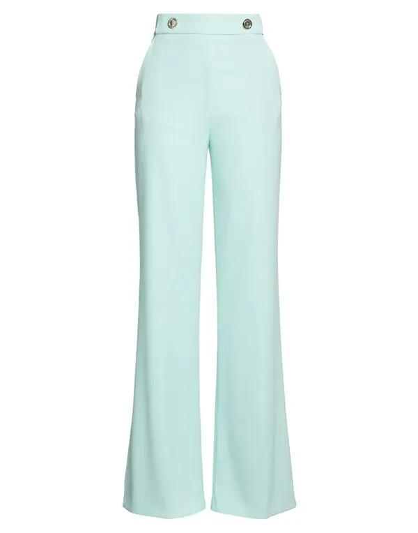 Pinko Wide-leg Crepe Pants - Light Green