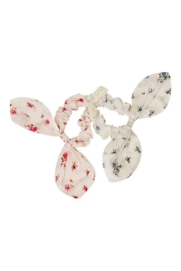 Loveshackfancy Penny Scrunchies In Floral - 29% Off  display picture 3