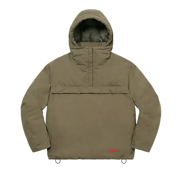 Supreme Hooded Down Pullover - Green