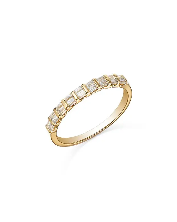 Bloomingdale'S Diamond Baguette Band In 14k Yellow - Gold