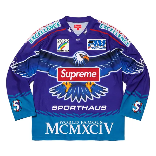 Supreme Eagle Hockey Jersey - Blue