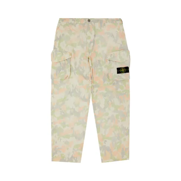 Supreme X Stone Island Reactive Ice Camo Ripstop Cargo Pant - Tan