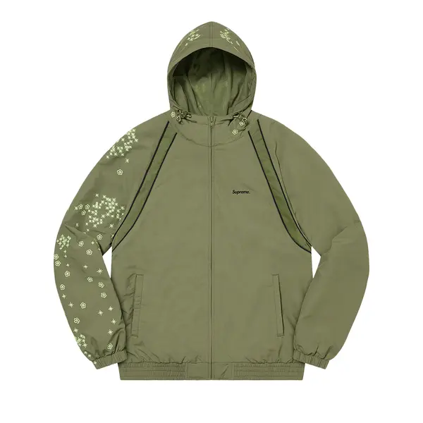 Supreme Aoi Glow-in-the-dark Track Jacket 'olive - Green