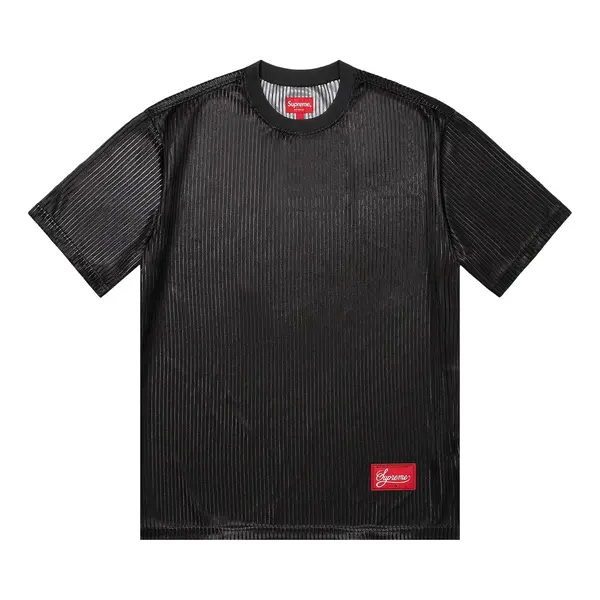 Supreme Gradient Mesh Stripe Jersey - Black