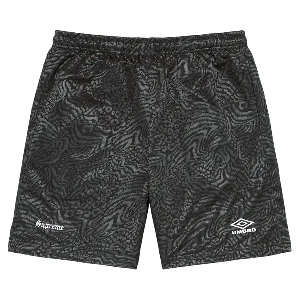 Supreme X Umbro Jacquard Animal Print Soccer Short - Black