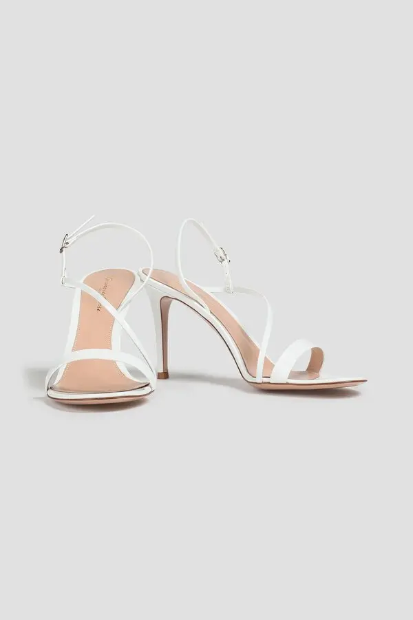 GIANVITO ROSSI Manhattan 85 Slingback Sandals - White