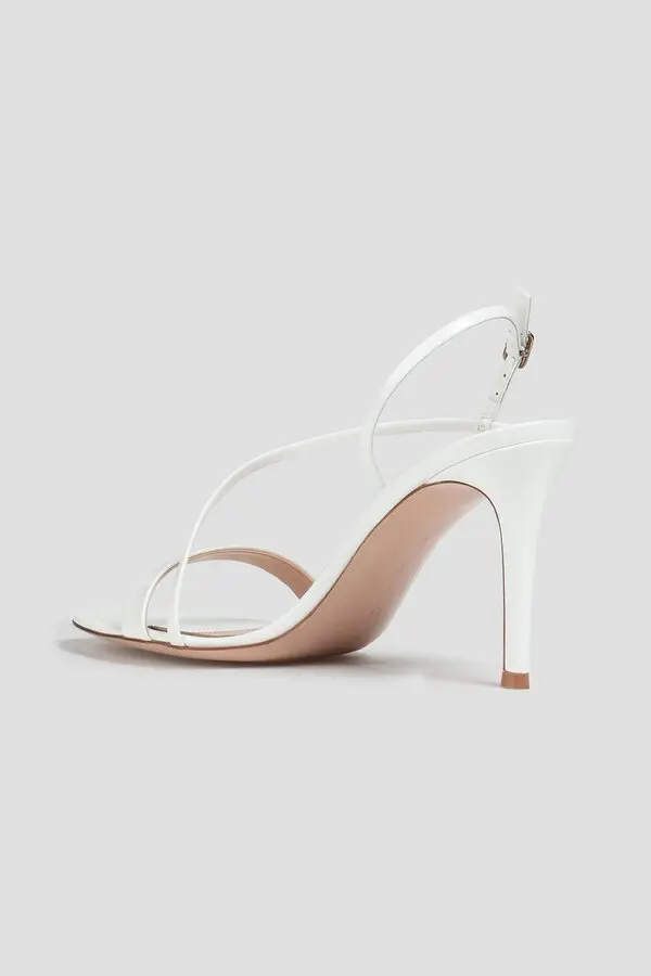 GIANVITO ROSSI Manhattan 85 Slingback Sandals - White