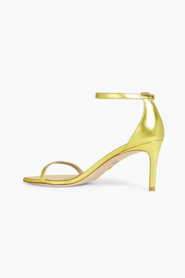 STUART WEITZMAN 75 Metallic Leather Sandals