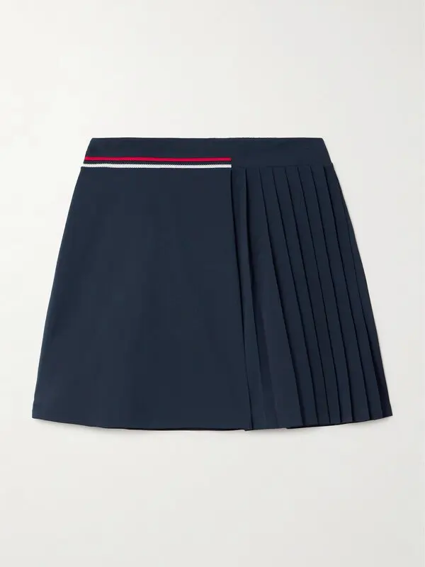 Bogner Vroni Pleated Striped Golf Skirt